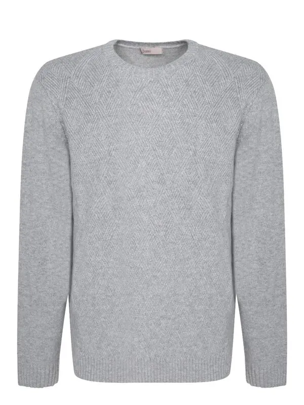 Herno Cable Knit Sweater - Grey