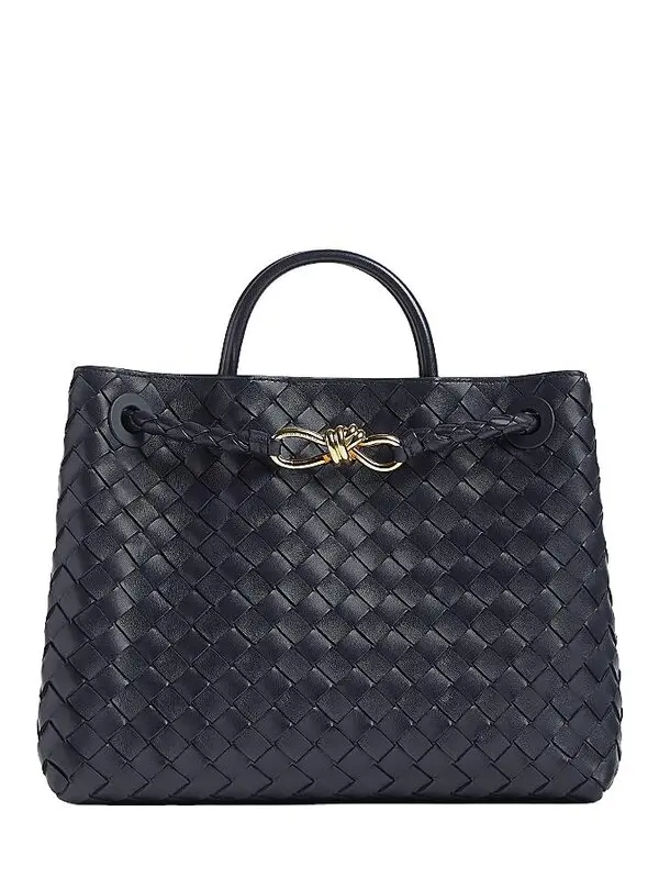 Bottega Veneta Medium Andiamo Shoulder Bag - Midnight