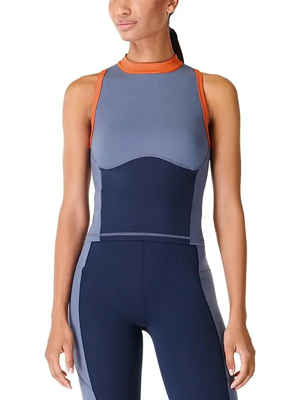 Sweaty Betty Power Color Block Top - Endless Blue