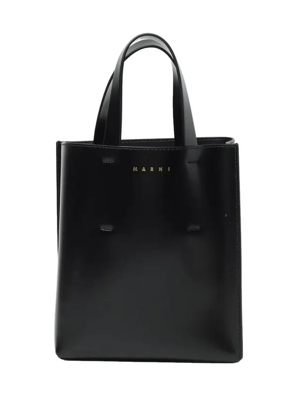 Marni Mini Bag With Logo Strap - Black