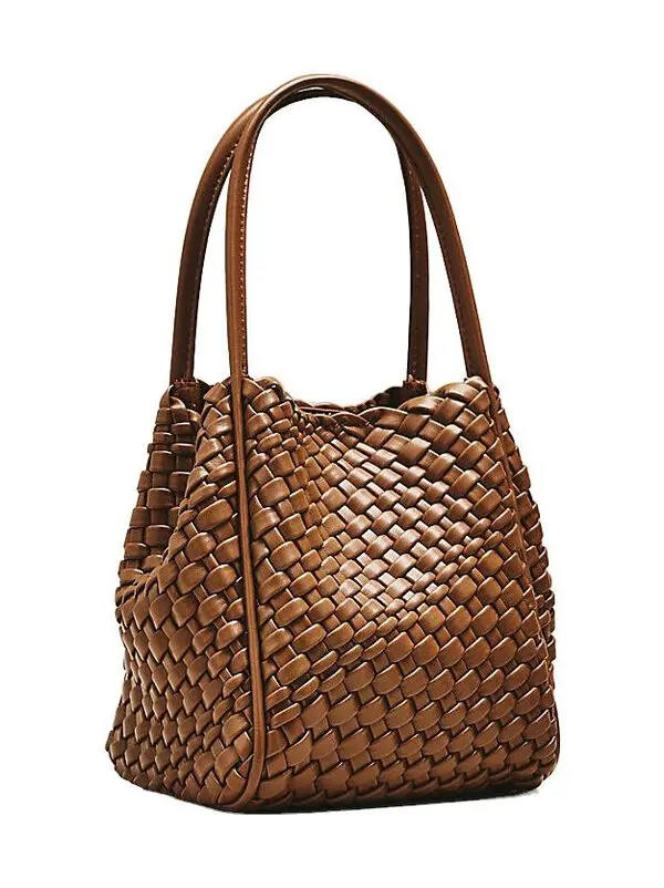Anthropologie Hollace Woven Mini Tote - Neutral