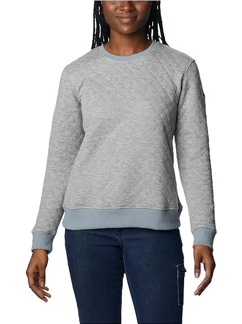 Columbia Lodge Quilted Crew Sweatshirt - Gray