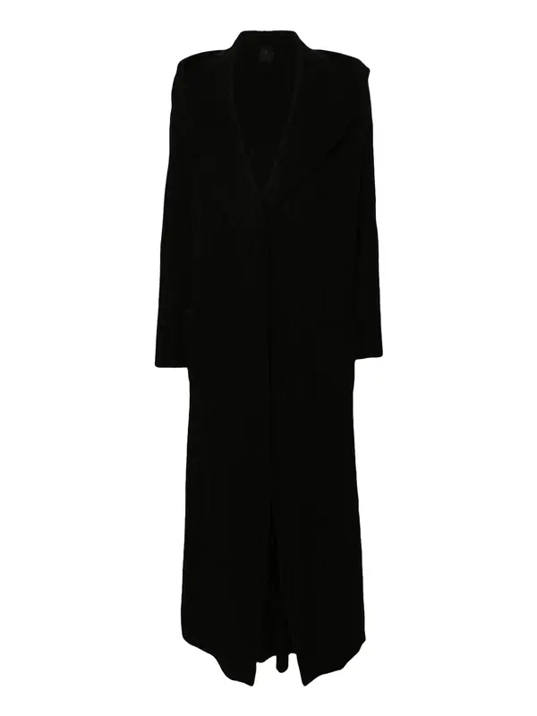 TEDDY CASHMERE Amalfi Cashmere Midi Cardigan-coat - Black