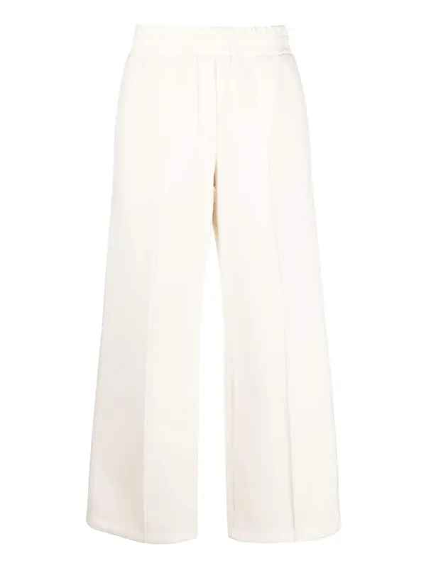 JIL SANDER Virgin Wool Trousers - White