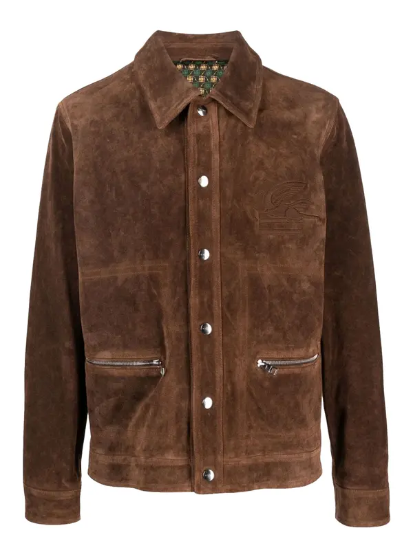 Etro Suede Shirt Jacket - Brown