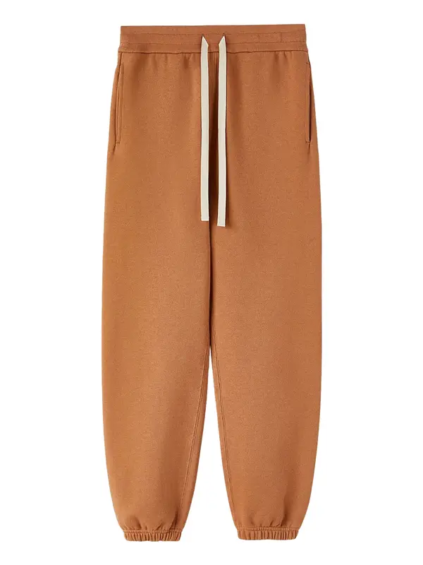 JIL SANDER Cotton Track Pants - Brown