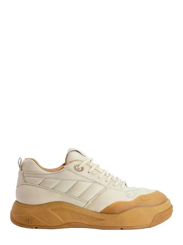 Ami 1509 Panelled Sneakers - Neutrals