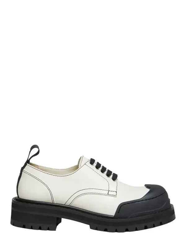 Marni Dada Army Leather Derby Shoes - White