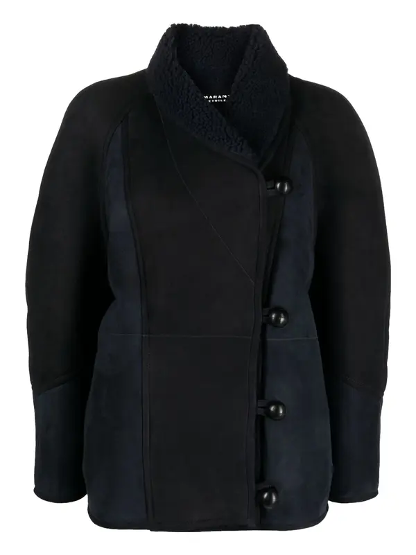 MARANT ETOILE Abeni Wrap Coat - Blue