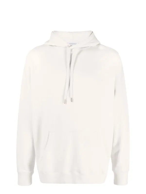 Sunspel Drawstring-fastening Cotton Hoodie - Neutrals