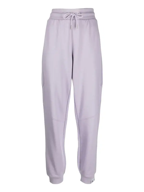 Calvin Klein Tab Jersey Track Pants - Purple