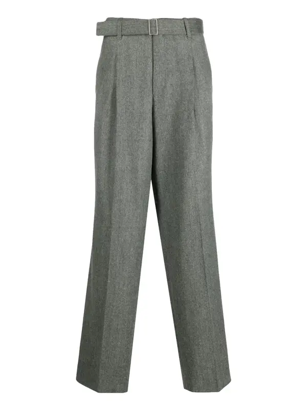 ÉTUDES STUDIO Belted Tailored Trousers - Grey