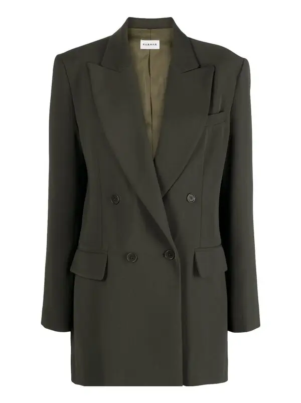 P.a.r.o.s.h Tailored Double-breasted Blazer - Green