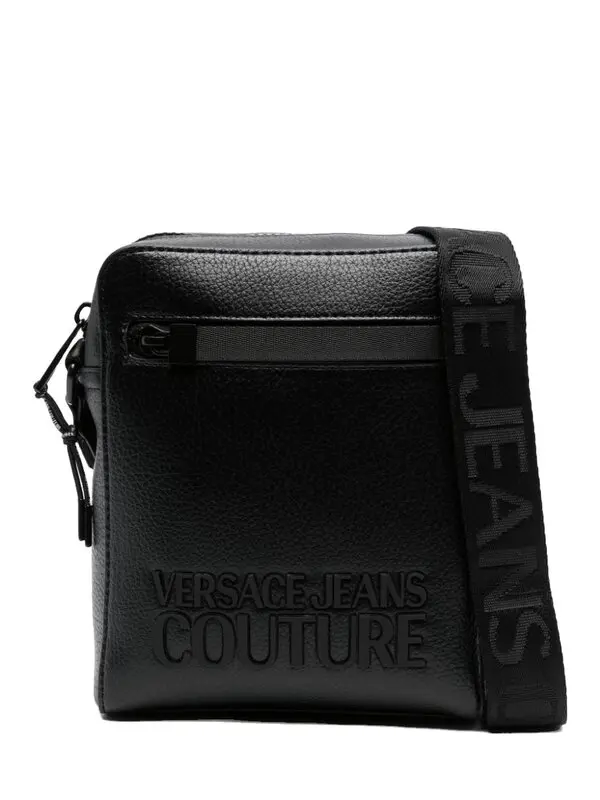 Versace Logo Crossbody Bag - Black