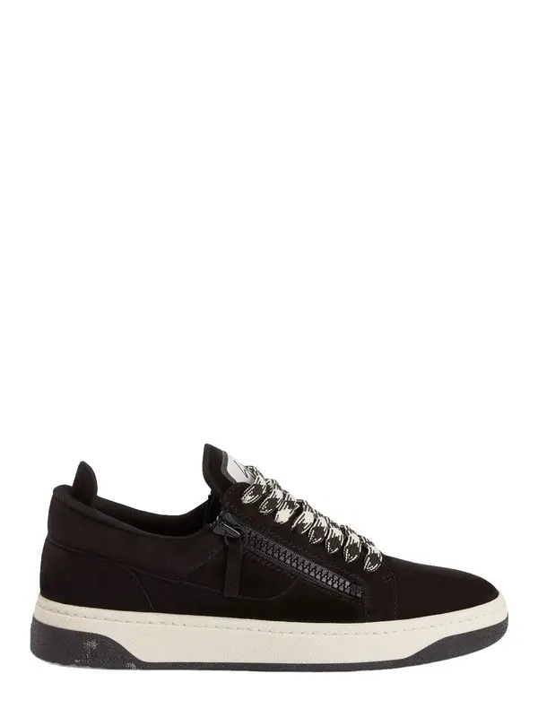 GIUSEPPE ZANOTTI Gz94 Double-zip Low-top Sneakers - Black