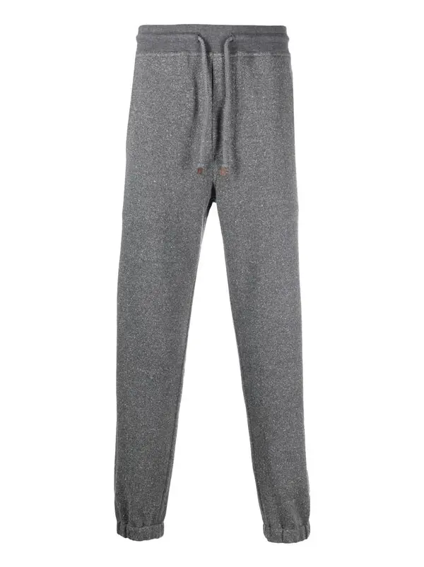 Brunello Cucinelli Mélange Track Trousers - Grey
