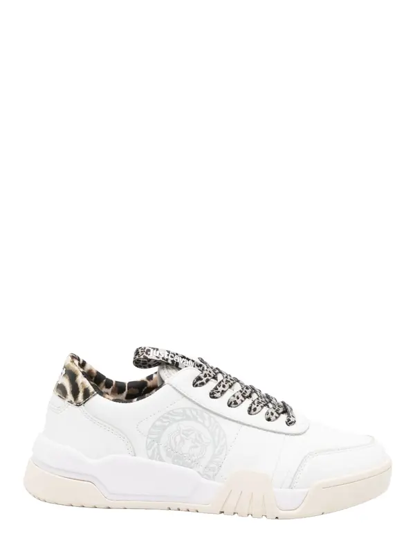 Just Cavalli Tiger Head-motif Low-top Sneakers - White
