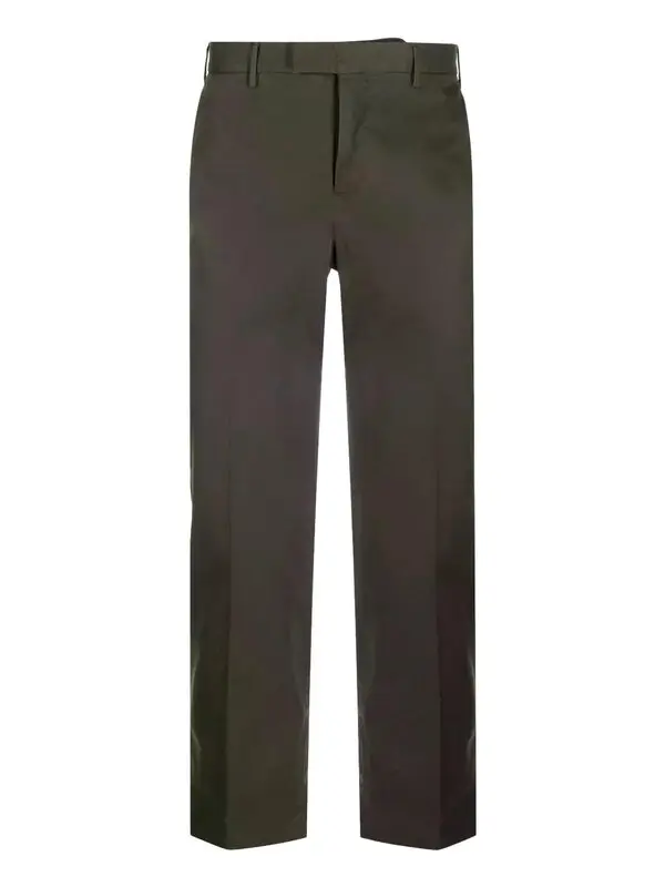 PT TORINO Straight-leg Tailored Trousers - Green