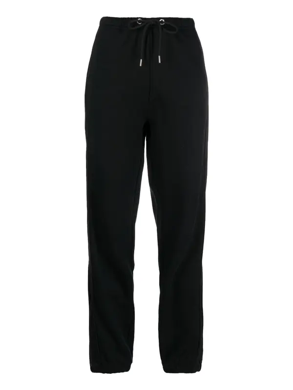 Moncler Panelled Cotton-blend Track Pants - Black