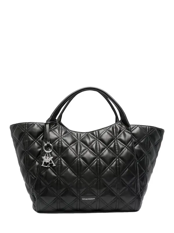 Emporio Armani Quilted Tote Bag - Black