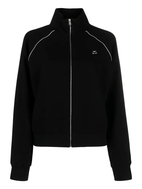 Tory Burch Crepe Track Jacket - Black