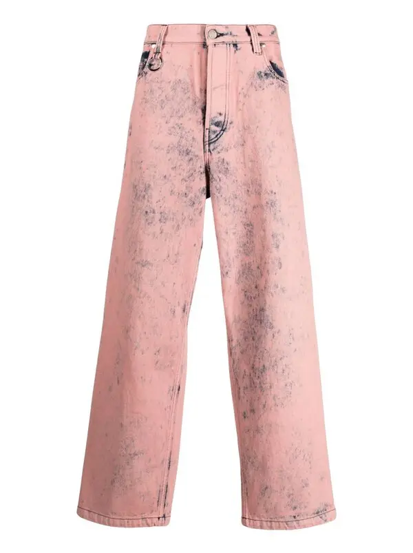 ÉTUDES STUDIO District Overdyed Wide-leg Jeans - Pink