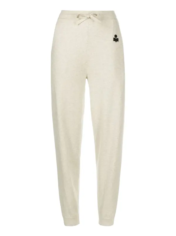 MARANT ETOILE Kira Knitted Trousers - Neutrals