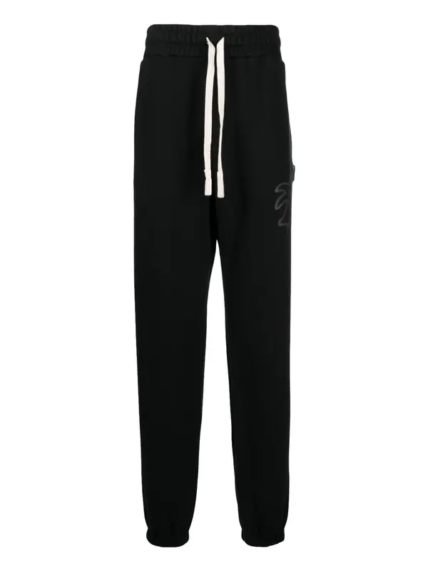 Palm Angels Hunter Cotton Track Pants - Black