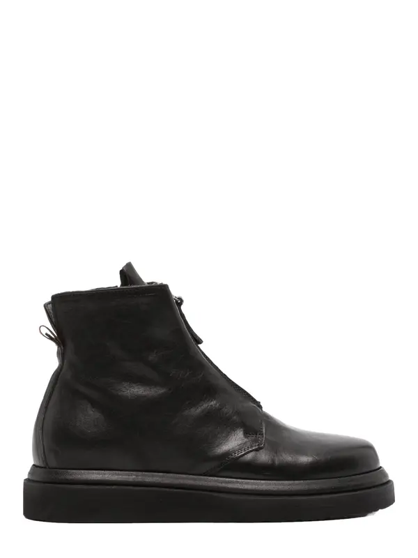 Moma Tronchetto Calf Leather Ankle Boots - Black