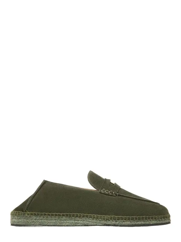 Bally Kolby Suede Leather Espadrilles - Green