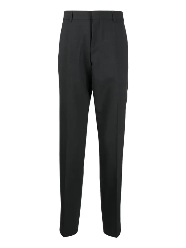 BOSS Slim-cut Mid-rise Trousers - Black