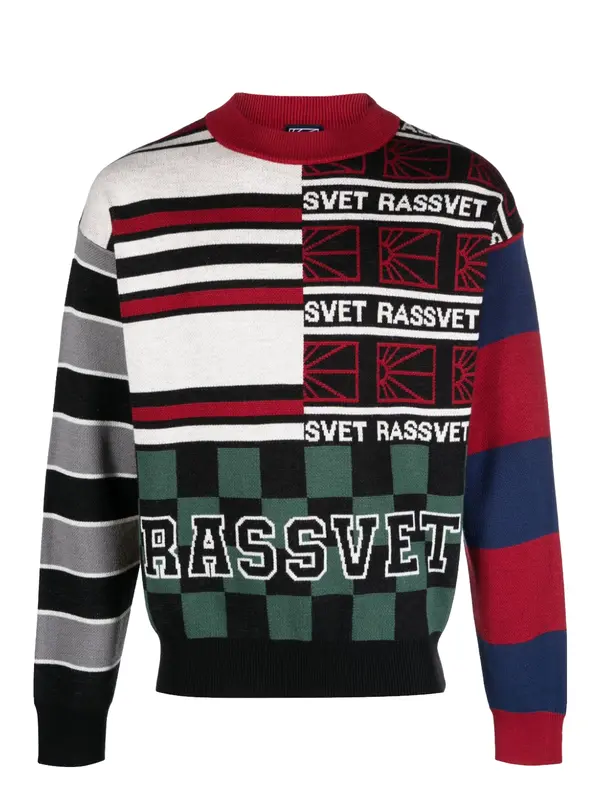 RASSVET Intarsia-knit Wool-blend Jumper - Black
