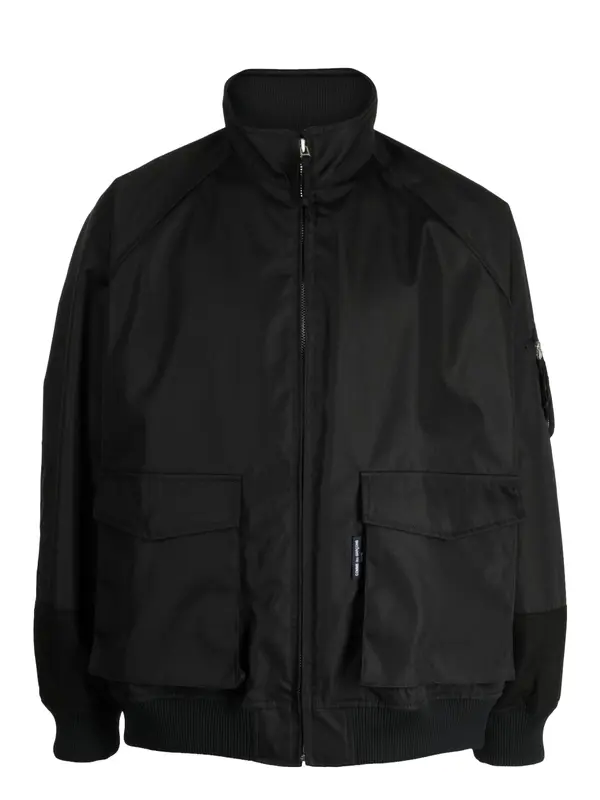 Comme Des Garçons Funnel-neck Zip-up Jacket - Black