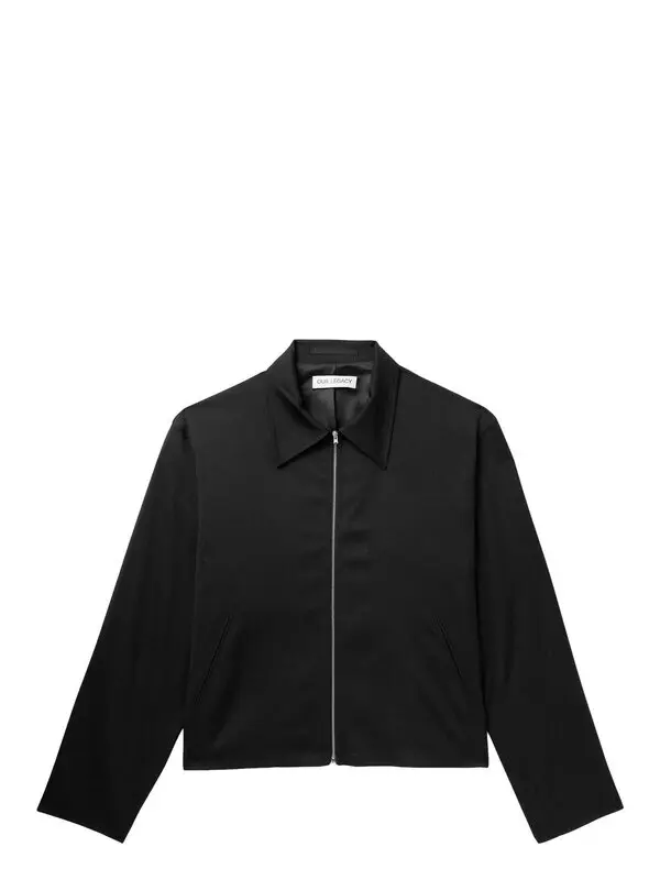 Our Legacy Wool-twill Blouson Jacket - Black