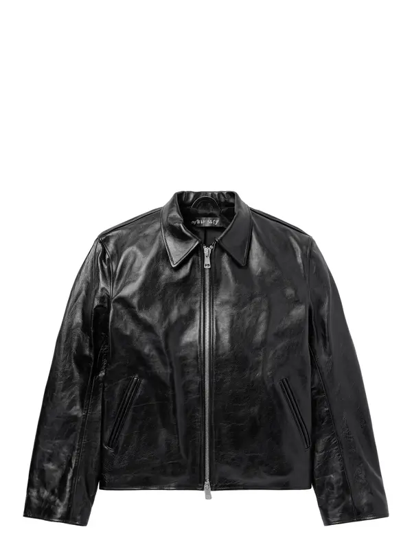 Our Legacy Mini Leather Blouson Jacket - Black