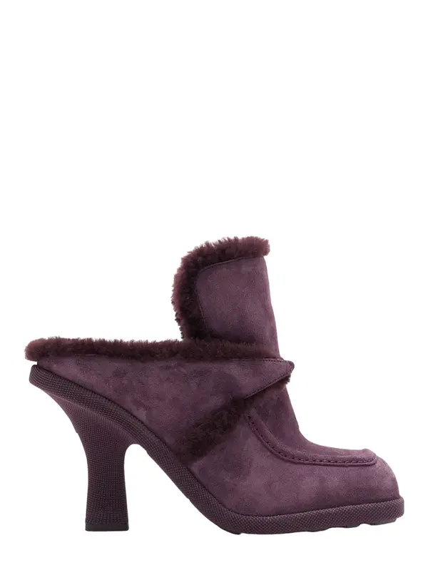 Burberry Highland Mules - Purple