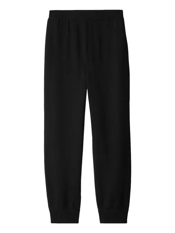 Burberry Tapered Wool Track Pants - Black