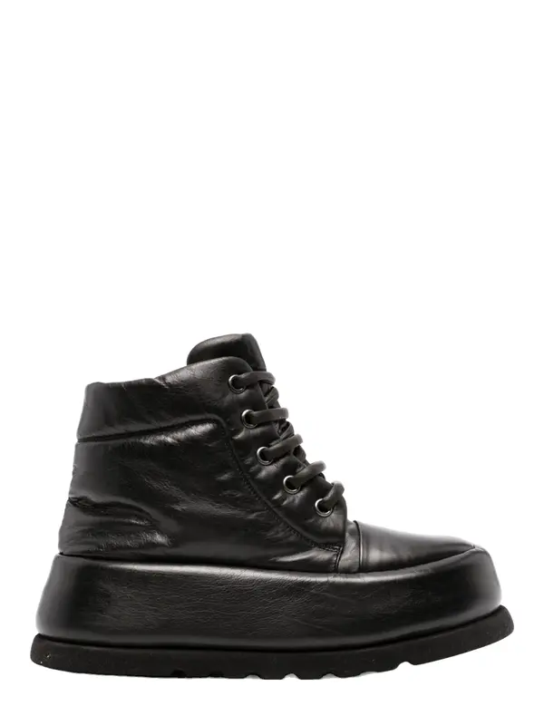 Marsèll 65mm Bombo Leather Boots - Black