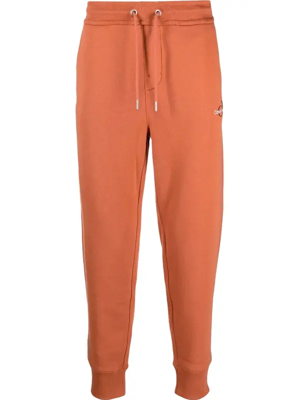Calvin Klein Logo-embroidered Track Pants - Orange