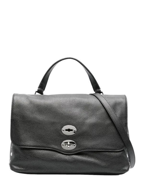 ZANELLATO Large Postina Leather Tote Bag - Black