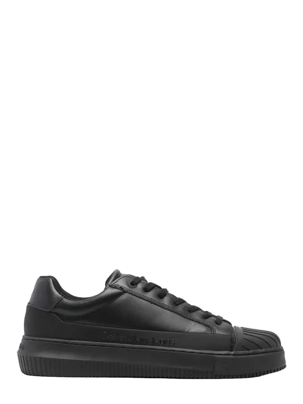 Calvin Klein Leather Low-top Sneakers - Black
