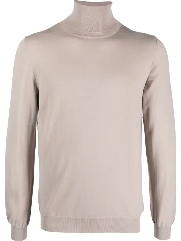 ZANONE Roll-neck Fine-knit Jumper - Neutrals
