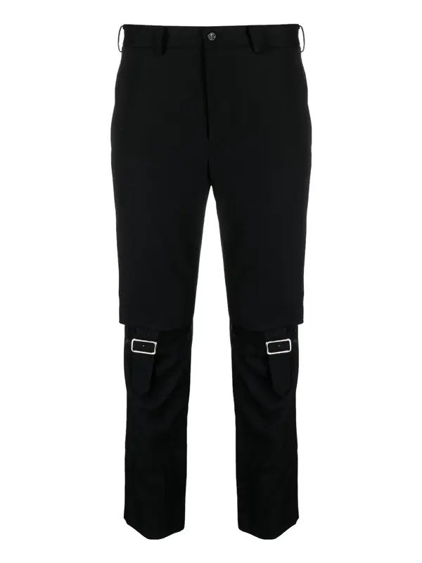 BLACK COMME DES GARÇONS Cut-out Skinny Trousers - Black