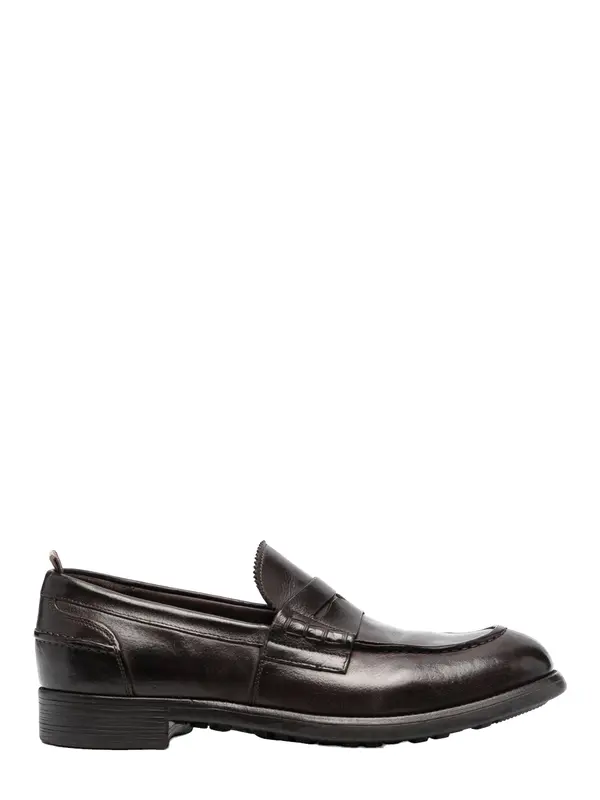 Officine Creative Chronicle Leather Penny Loafers - Brown