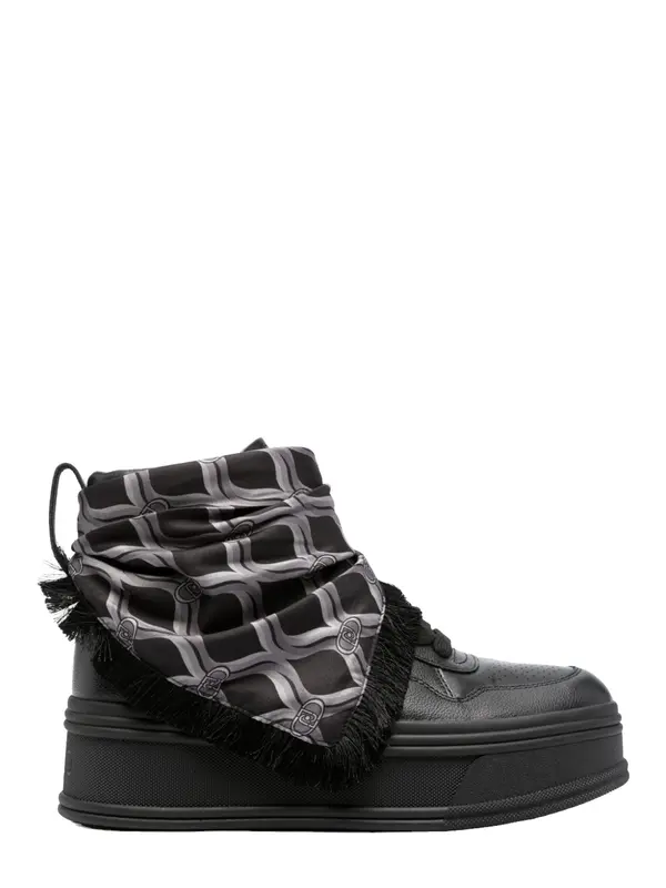 Liu Jo Selma Scarf-detail Sneakers - Black