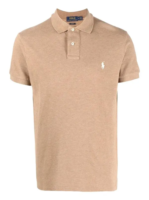 Polo Ralph Lauren Embroidered Pony Polo Shirt - Neutrals