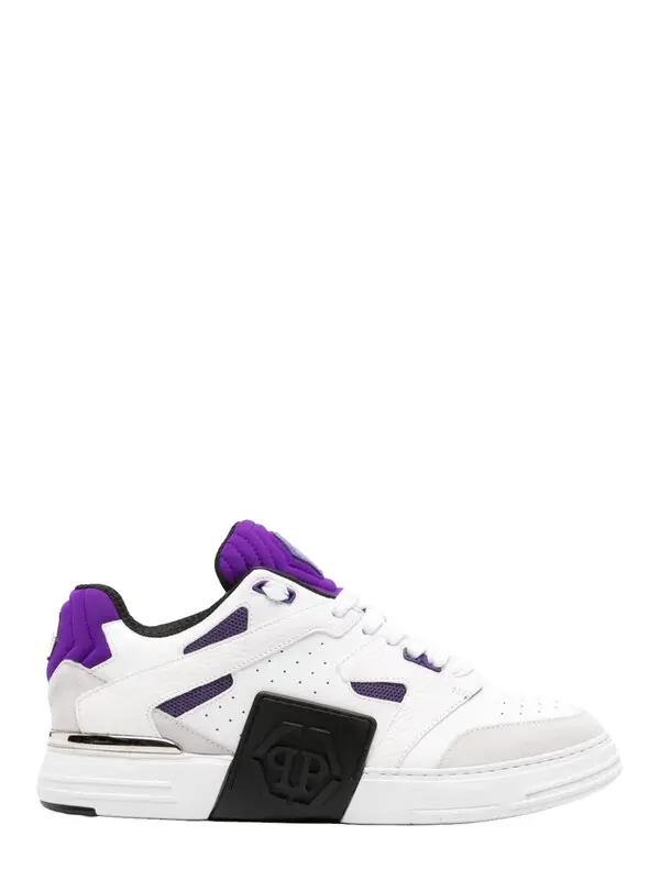 Philipp Plein Phantom Street Leather Sneakers - White