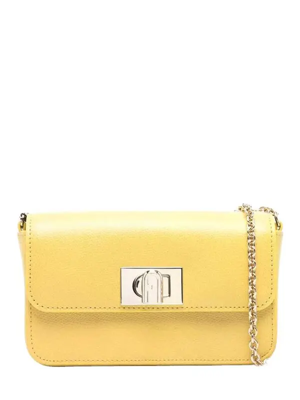 Furla 1927 Mini Leather Shoulder Bag - Yellow