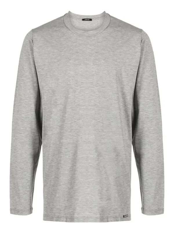 TOM FORD Crew-neck Long-sleeve T-shirt - Grey