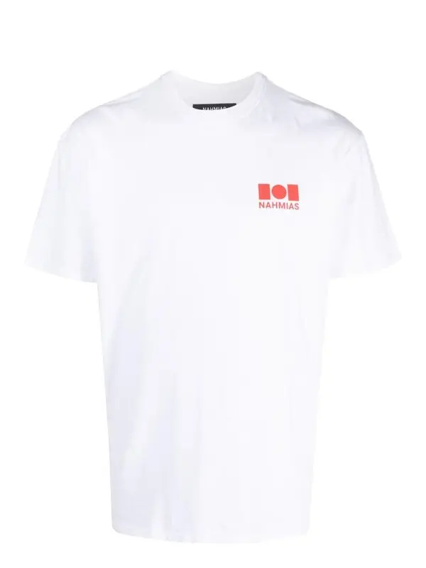 NAHMIAS Logo-print Cotton T-shirt - White